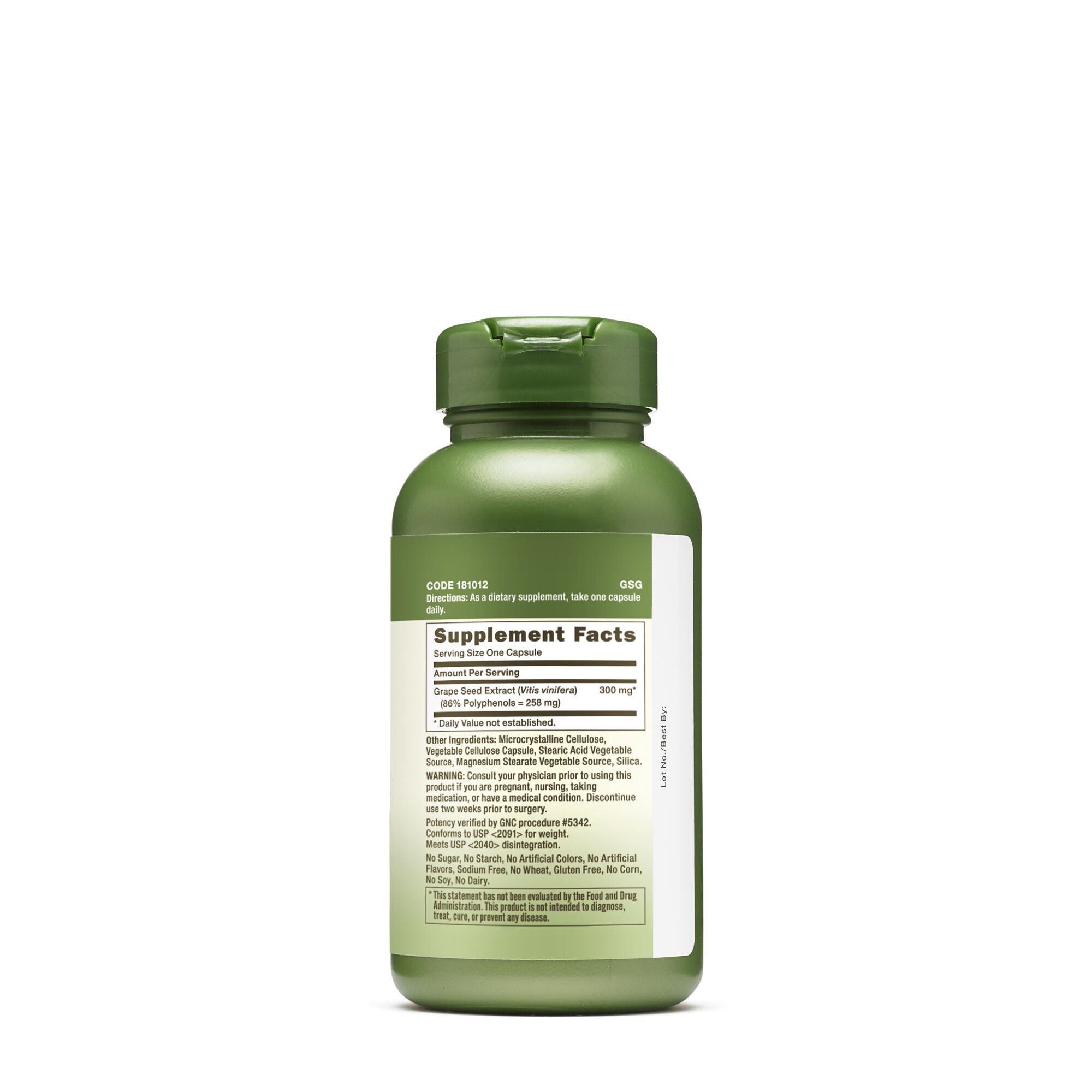 181012 GNC Herbal Plus® Take GNC Grape Seed Extract containing ... 181012 GNC Herbal Plus® Take GNC Grape Seed Extract containing ...